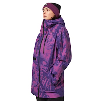Snowboard Jacket Oakley Wms Juno Shell Jacket purple mountain td print ...