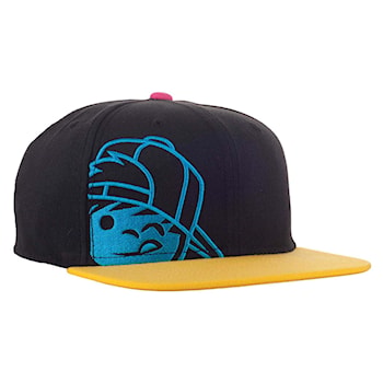 Kšiltovka Neff Kenny Corpo black/yellow/cyan | Snowboard Zezula