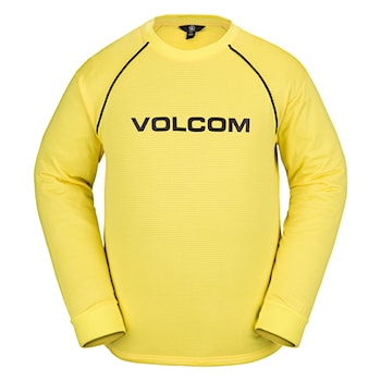 Technická mikina Volcom Waffle Backed Crew Fleece citron | Snowboard Zezula