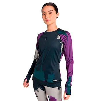 Tričko Burton Wms Lightweight X Crew silver sconce/forest chalk ...