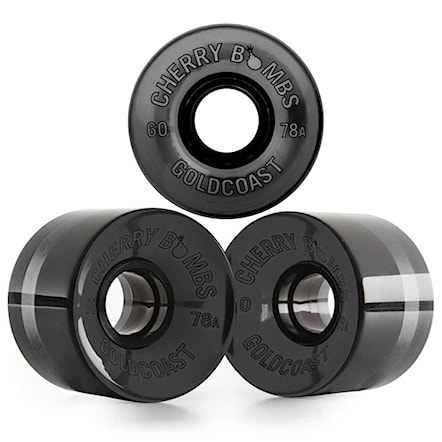 Longboard Wheels Goldcoast Cherry Bombs 60Mm/78A black | Snowboard Zezula