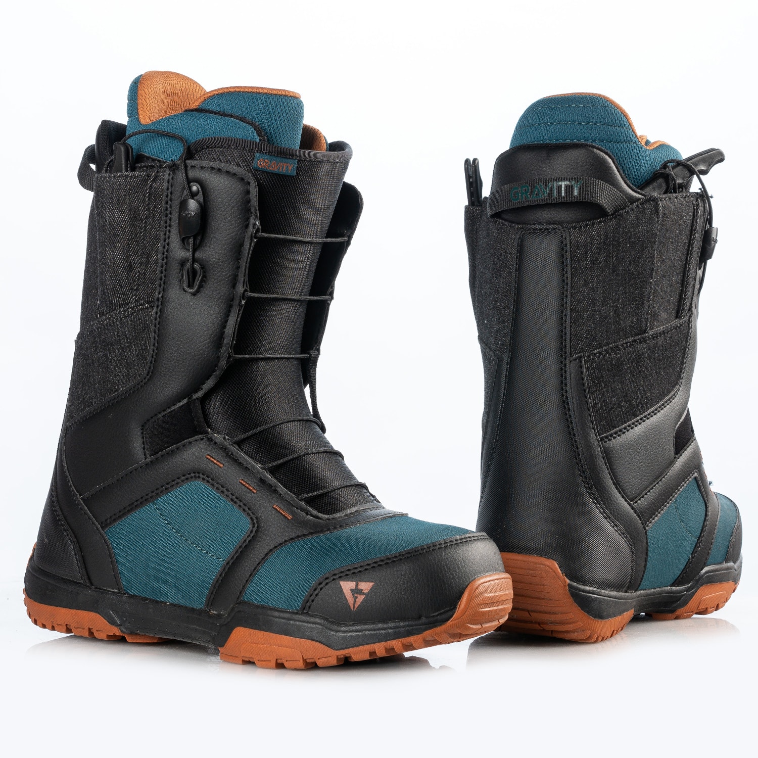 Boty na snowboard Gravity Recon Fast Lace black/blue/rust | Snowboard ...