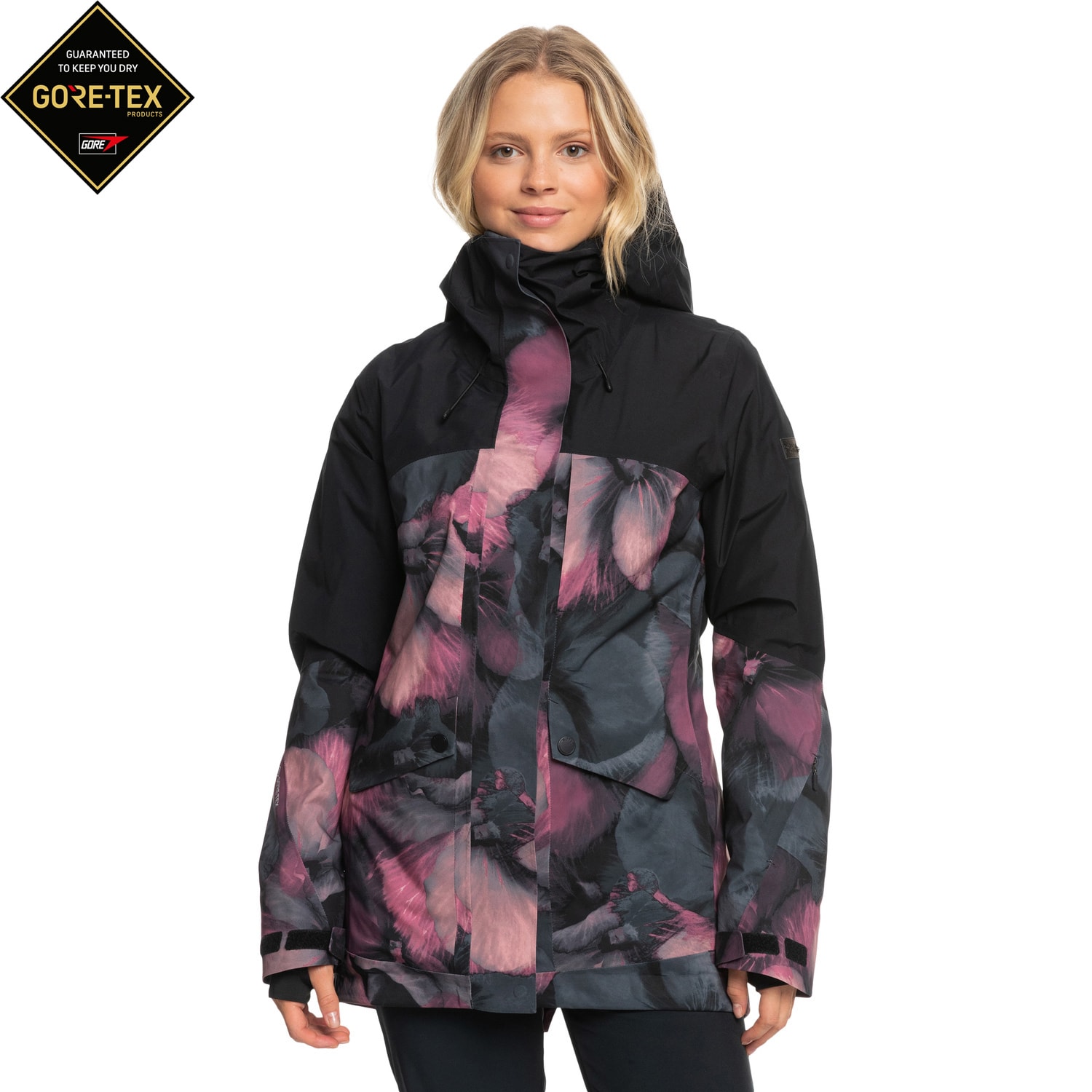 Bunda na snowboard Roxy Gore-Tex Glade true black pansy pansy | Snowboard Zezula