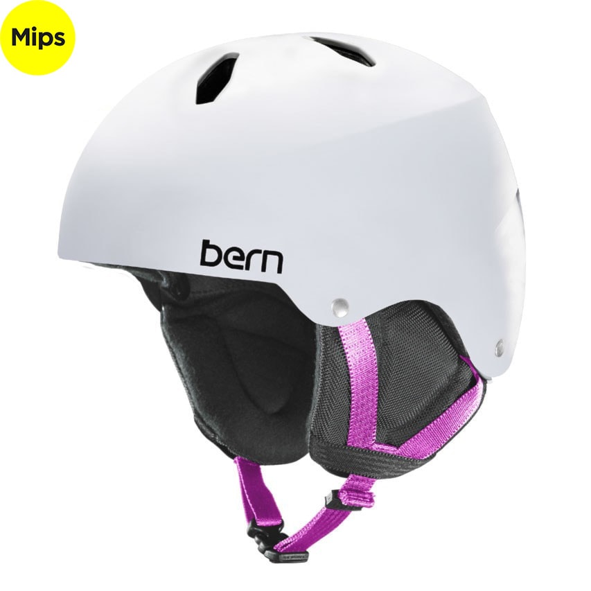 Helma na snowboard Bern Team Diabla Jr Mips satin white | Snowboard Zezula