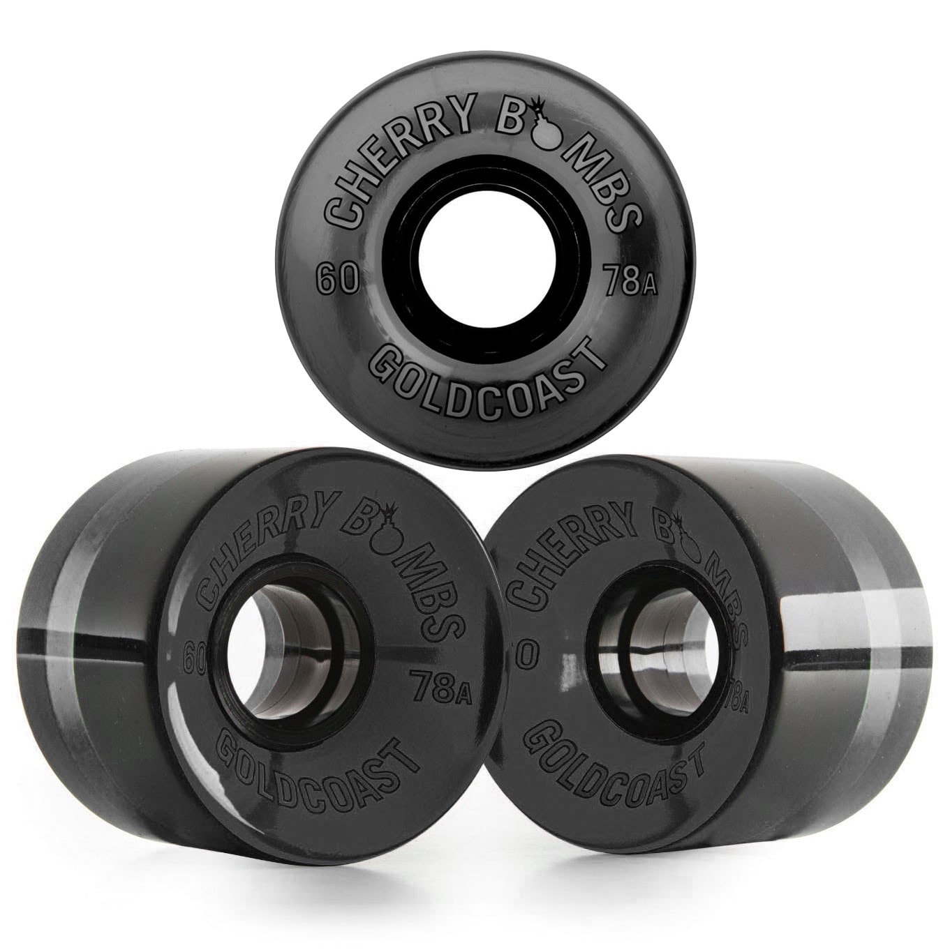 Longboard Wheels Goldcoast Cherry Bombs 60Mm/78A black | Snowboard Zezula